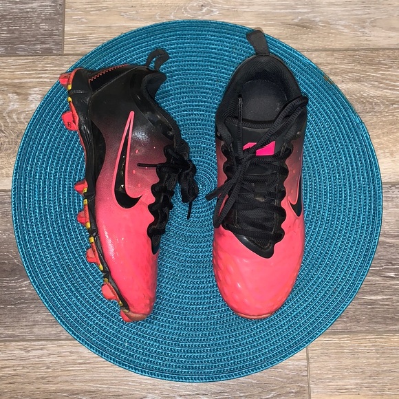 Nike | Shoes | Nike Fast Flex Hot Pink Cleats | Poshmark